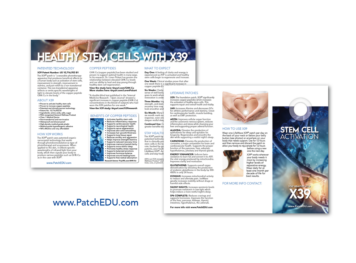 X39 Trifold Brochures (20 Pack) – PatchEDU